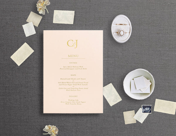 Christina Luxe - Menu – Flourish Ink Calligraphy